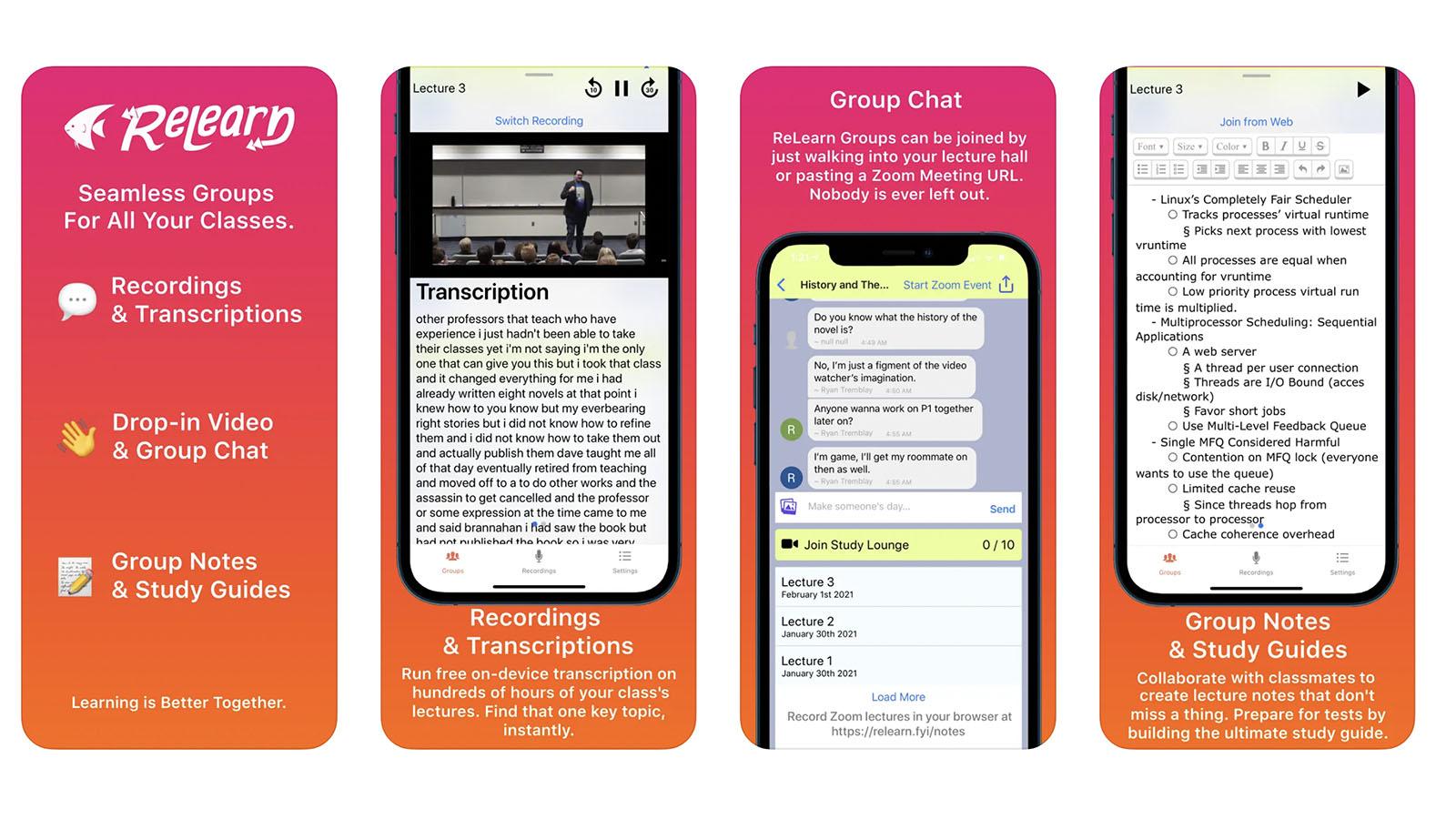 Relearn App | Milstein Program in Technology and Humanity